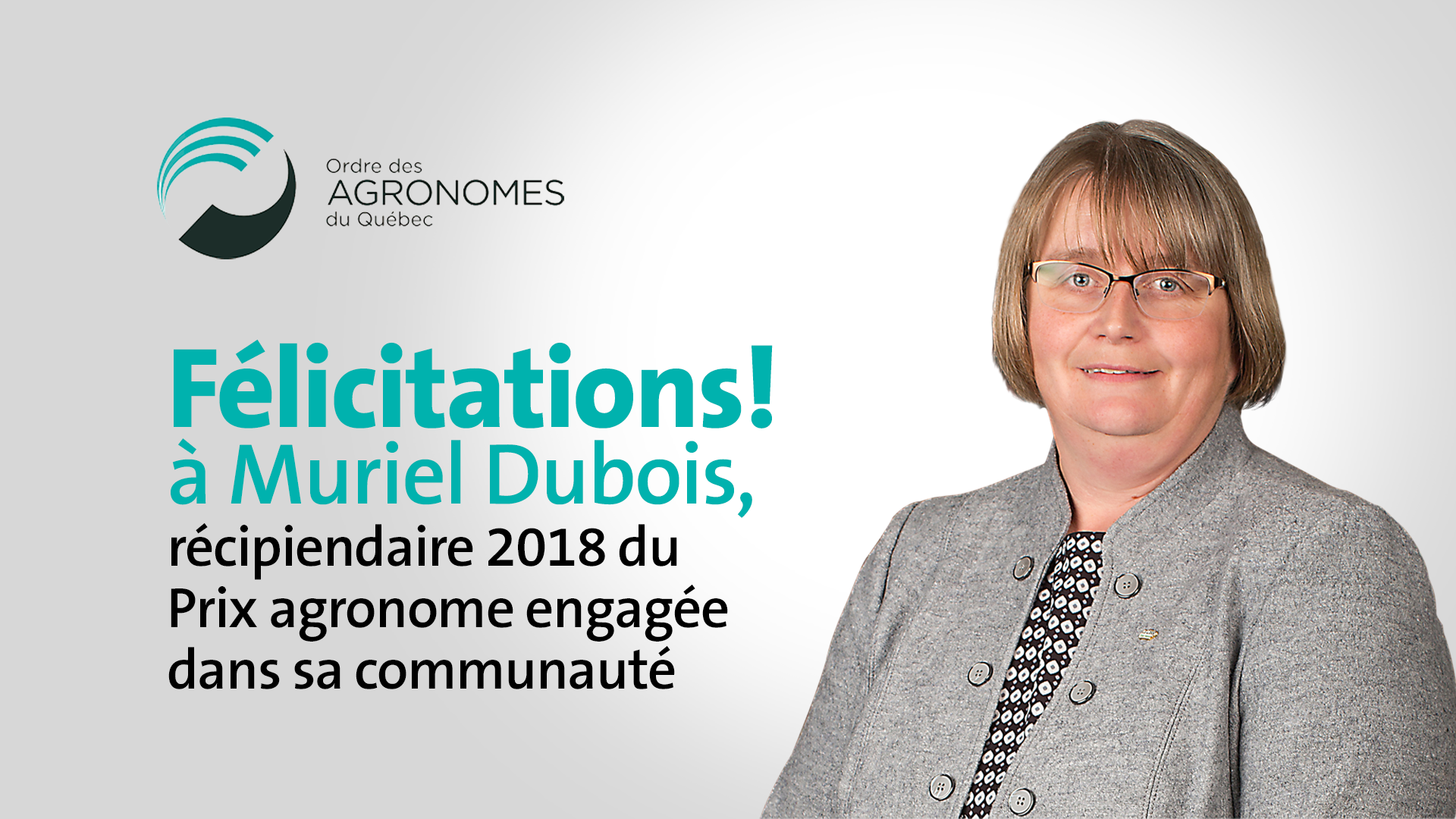 UNE BELLE DISTINCTION POUR NOTRE VICE-PRÉSIDENTE! | Sollio Groupe Coopératif